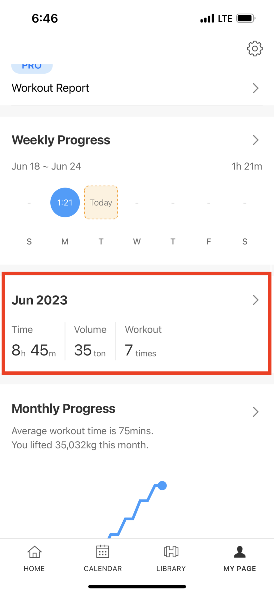 How to check exercise status by month? - Burnfit – Real growth created ...