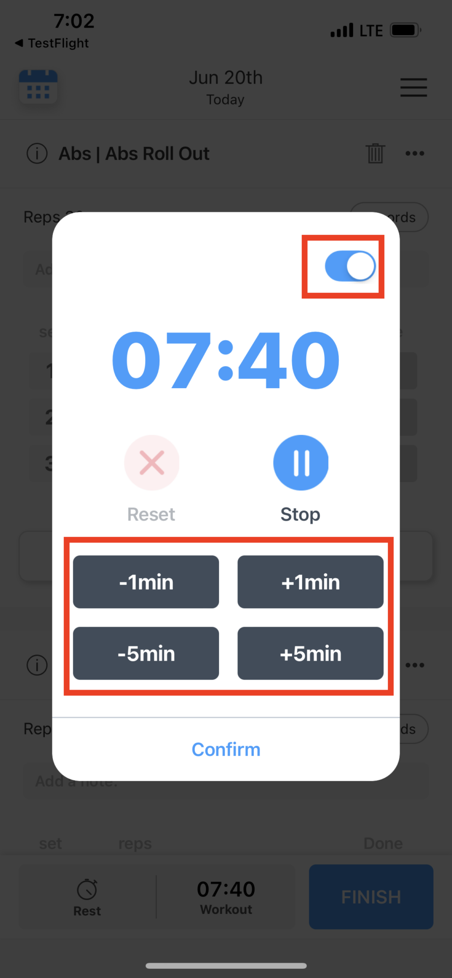 How to modify the workout time after starting the workout? - Smash your ...